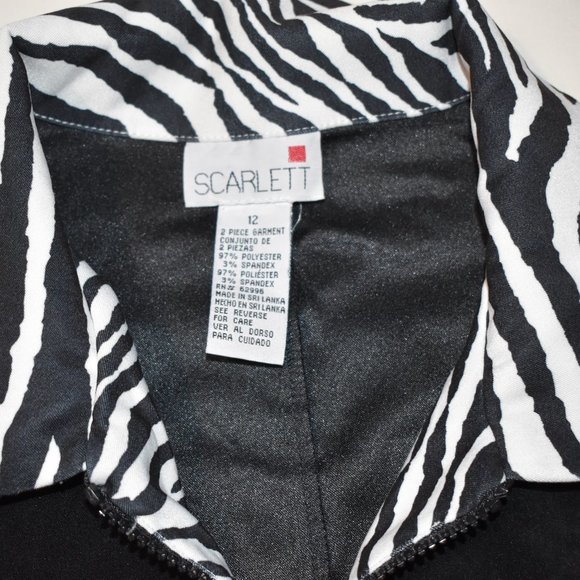 Scarlett | Dresses | 2 Piece Suit Zebra Print | Poshmark